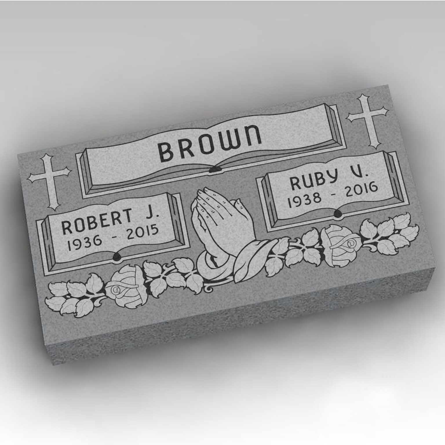 Top Christian Footstones | Sprung Monuments